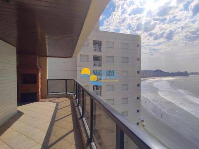 Apartamento frente mar com varanda gourmet — Astúrias — Guarujá