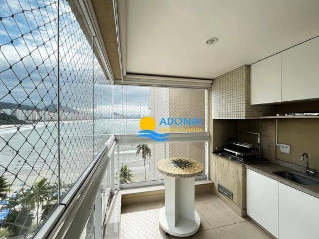 Apartamento frente mar com varanda gourmet — Jardim Astúrias — Guarujá