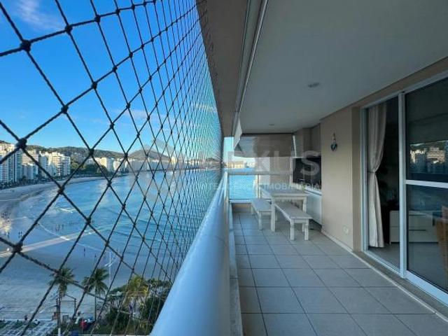 Apartamento frente mar com varanda gourmet vista mar e lazer completo na Praia das Asturias, Guaruja