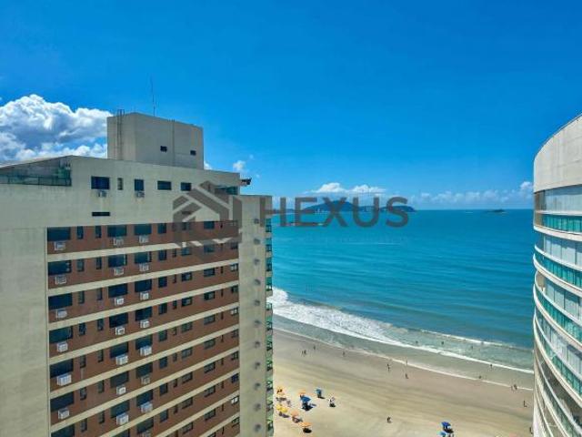 Apartamento frente mar com varanda gourmet vista mar e lazer na Praia das Asturi