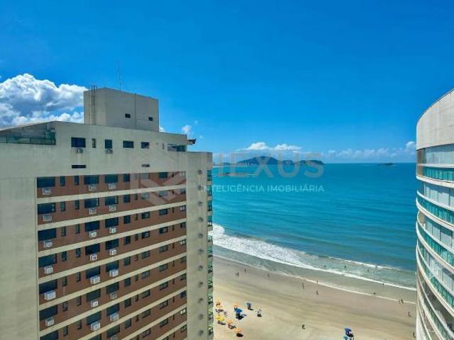 Apartamento frente mar com varanda gourmet vista mar e lazer na Praia das Asturias, Guaruja