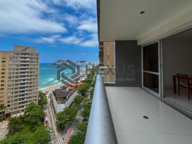 Apartamento frente mar com varanda lazer e vista mar na Praia das Pitangueiras