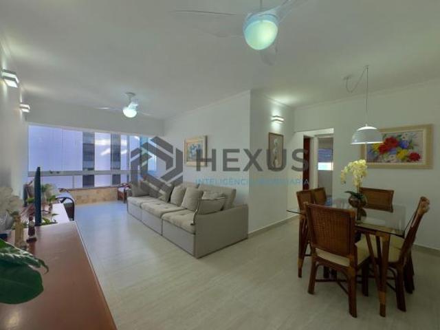 Apartamento frente mar com varanda vista mar e lazer no Jardim Astúrias, Guarujá