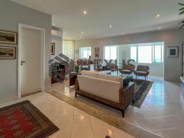 Apartamento frente mar com vista oceânica e lazer à venda, Pitangueiras, Guarujá