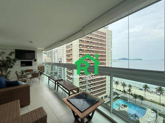 Apartamento Frente Mar com Vista para o Mar e Lazer Completo na Praia das Astúrias – Guarujá