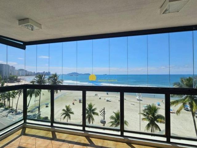 Apartamento frente mar com lazer — Astúrias — Guarujá