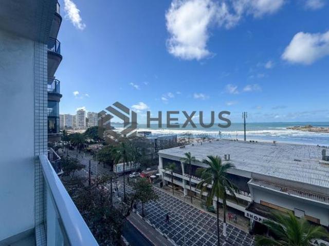 Apartamento frente mar com lazer e vista mar nas Pitangueiras, Guarujá