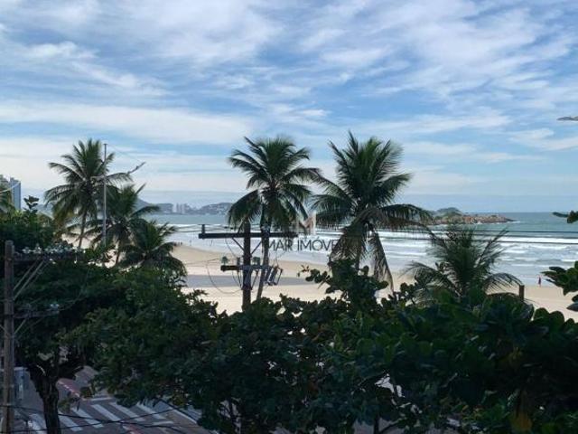 Apartamento Frente Mar com Sacada, 1 dormitório à venda, 75 m² por R$599.000 Praia das Pitangueira