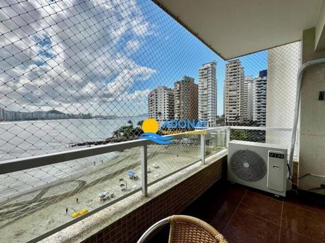 Apartamento frente mar com sacada — Astúrias — Guarujá