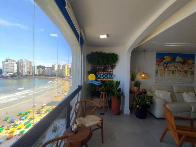 Apartamento frente mar com sacada — Astúrias — Guarujá