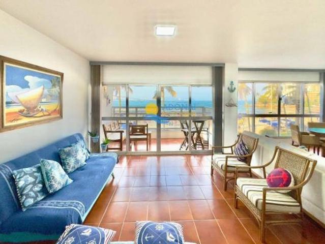 Apartamento frente mar com sacada — Astúrias — Guarujá