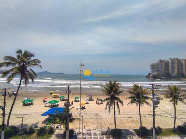 Apartamento frente mar com sacada — Astúrias — Guarujá