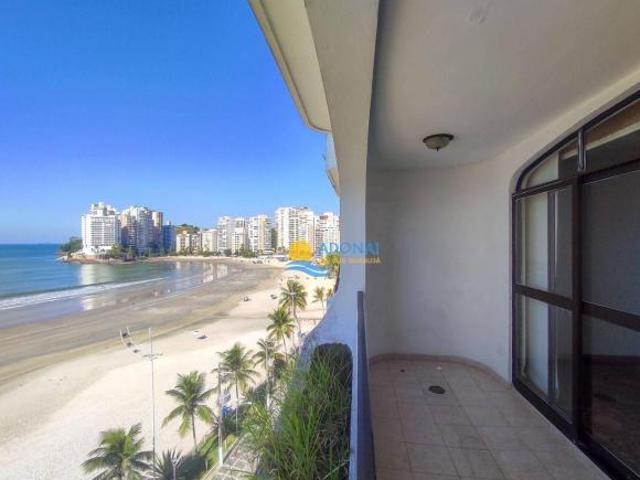 Apartamento frente mar com sacada — Astúrias — Guarujá