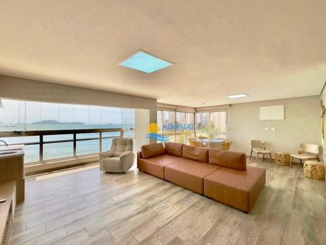 Apartamento frente mar com sacada — Astúrias — Guarujá