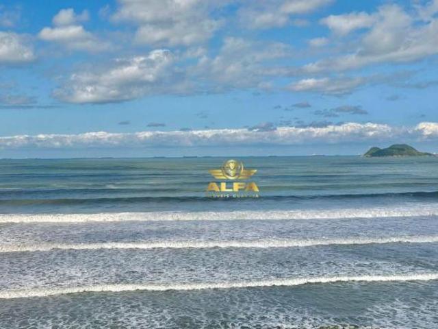 Apartamento frente mar com sacada e vista mar na Praia das Pitangueiras – Alfa Imóveis Guarujá