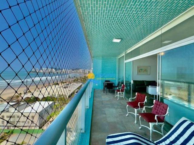 Apartamento frente mar com sacada — Pitangueiras — Guarujá