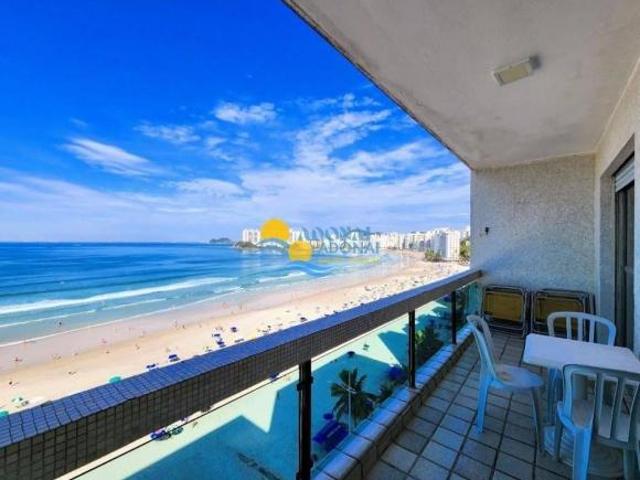 Apartamento frente mar com sacada — Pitangueiras — Guarujá