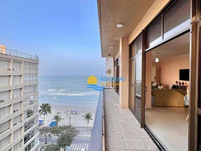 Apartamento frente mar com sacada — Pitangueiras — Guarujá