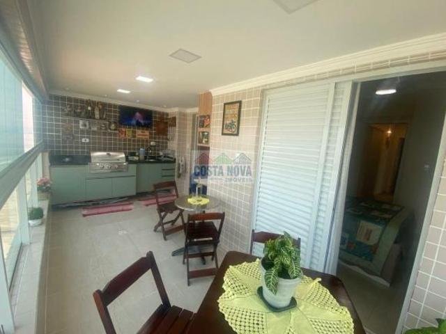 Apartamento frente mar de 3 dormitórios a 200 metros do novo shopping de Praia Grande