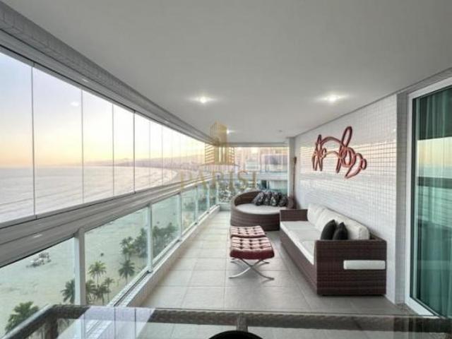 Apartamento Frente Mar para Venda em Praia Grande, Canto Do Forte, 3 dormitórios, 3 suítes, 4 banhei