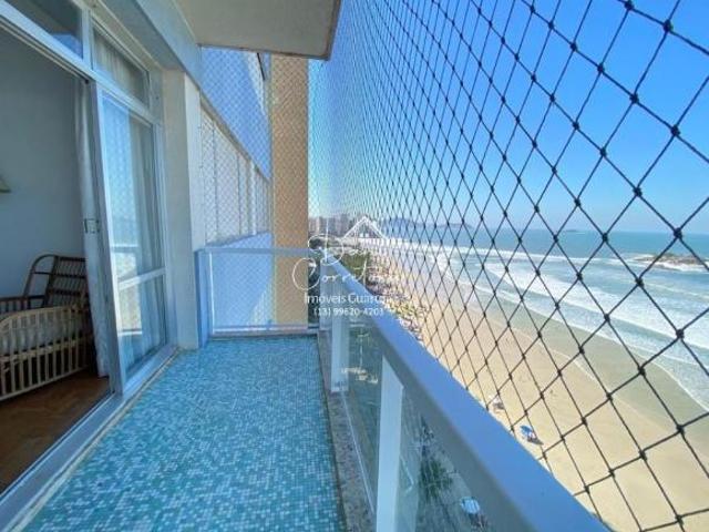 Apartamento frente mar Pitangueiras, Guarujá SP, 3 quartos, 1 suíte, 2 salas, 3 banheiros, 1 vaga, 1