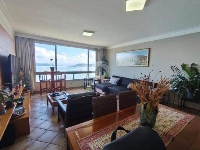 Apartamento Frente Mar Totalmente Reformado e Vista Permanente na Ponta da Praia Santos/SP