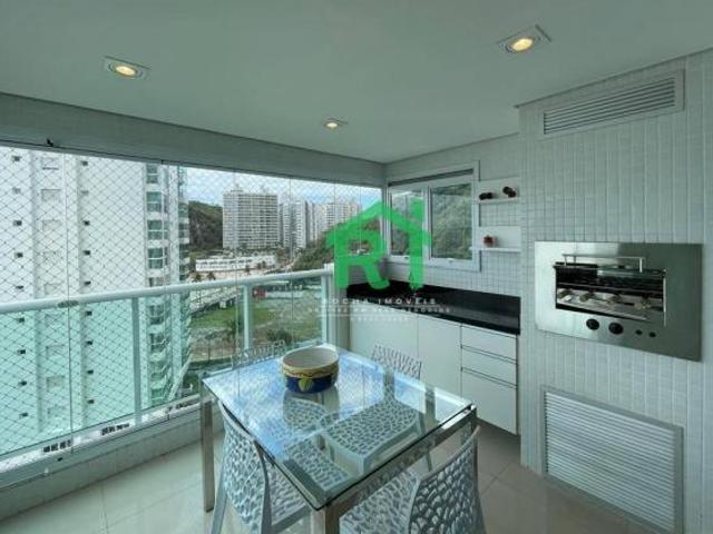 Apartamento frente mar com 3 quartos 2 suítes, varanda gourmet e 2 vagas à venda em Enseada, Guaru