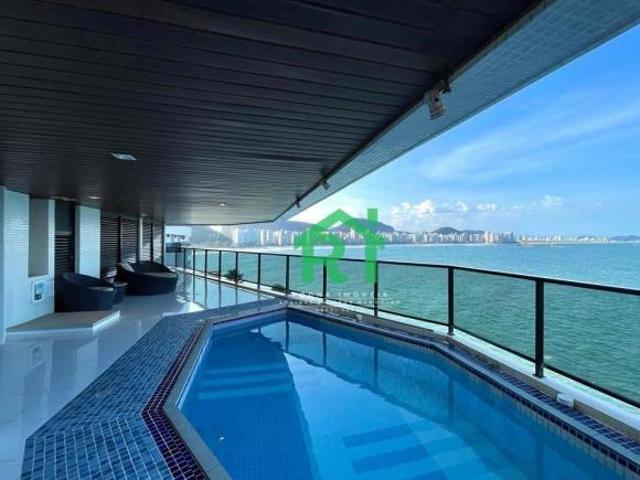 Apartamento Frente Mar, Varanda Gourmet, 4 Dormitórios, 3 Vagas, Área de Lazer, Astúrias, Guarujá/SP