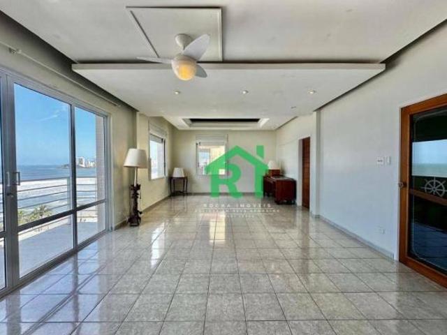 Apartamento frente mar, vista mar, 3 dormitórios 1 suíte, 1 vaga, Pitangueiras, Guarujá/SP