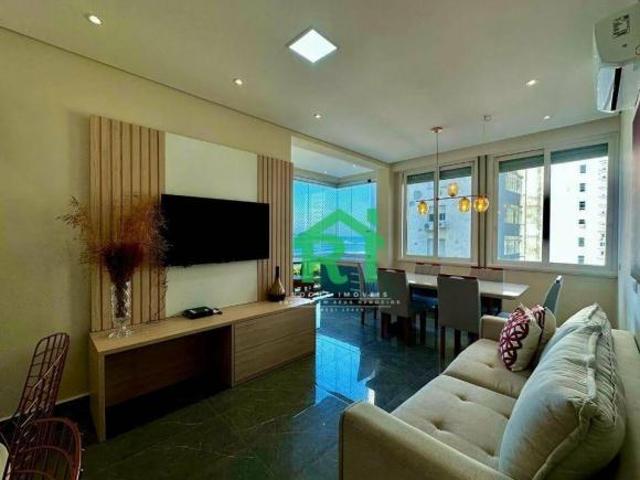 Apartamento frente mar, vista mar, 3 dormitórios 1 suíte, 1 vaga, Pitangueiras, Guarujá/SP