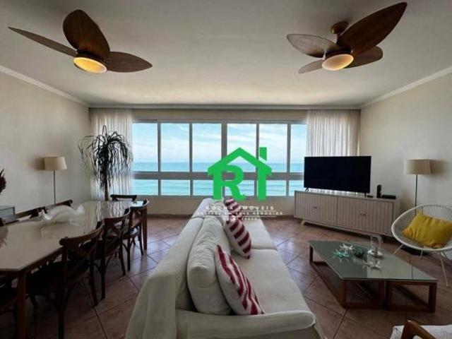 Apartamento frente mar, vista mar, 3 dormitórios, 2 vagas, Pitangueiras, Guarujá/SP