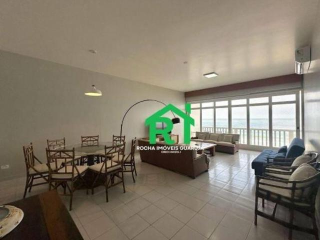 Apartamento frente mar, vista mar com 3 quartos, 1 vaga à venda em Pitangueiras, Guarujá
