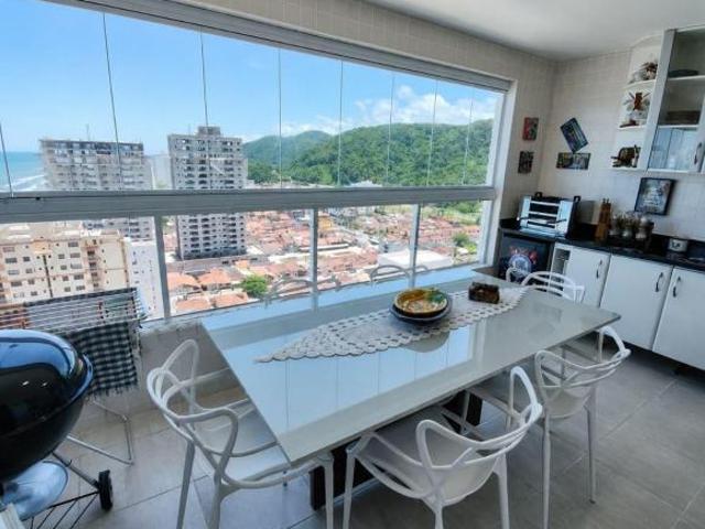 apartamento frente mar 02 dormitórios em Mongaguá com lazer
