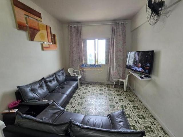 Apartamento frente mar 1 dormitório Vila Mirim Praia Grande