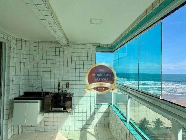 Apartamento Frente Mar 2 quaartos com Vista Mar em Praia Grande | Sacada Gourmet e Lazer Completo