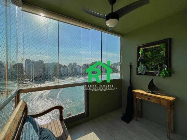 Apartamento Frente Mar, 2 Quartos 1 Suíte, 1 Vaga, à venda em Jardim Astúrias,Guarujá