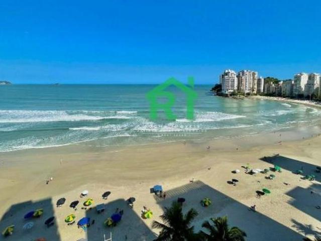 Apartamento frente mar com 3 quartos 3 suítes, 2 vagas e lazer à venda em Jardim Astúrias, Guarujá