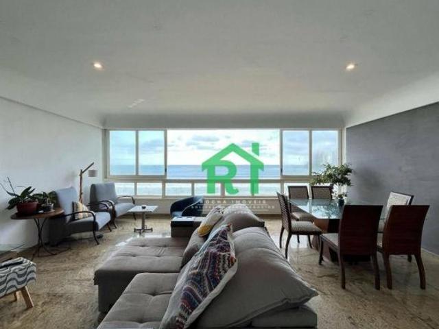 Apartamento Frente Mar, 3 Dormitórios 1 Suíte, 2 Vagas, Pitangueiras, Guarujá/SP
