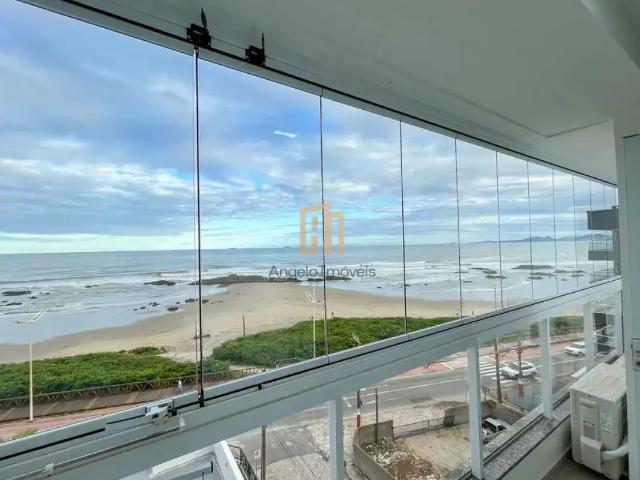 Apartamento frente mar 3 dormitórios mobiliado Contrato de aluguel anual