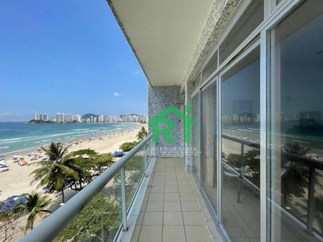 Apartamento Frente Mar, 3 Dormitórios sendo 2 Suítes, 1 Vaga de Garagem, Pitangueiras, Guarujá/SP
