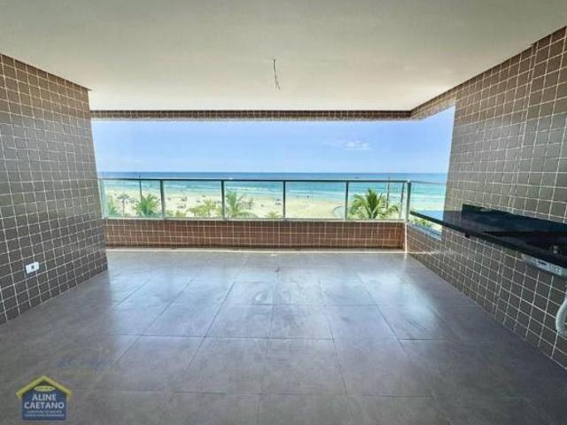 Apartamento Frente Mar 3 dorms Vista Livre e Permanente para o Mar!