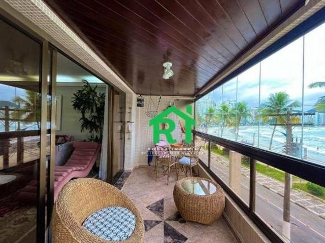 Apartamento Frente Mar, 3 Quartos 1 Suíte, 2 Vagas, Lazer, Praia das Astúrias, Guarujá/SP