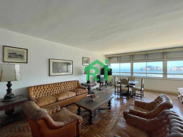 Apartamento Frente Mar, 4 Dormitórios 1 Suíte, 2 Vagas, Pitangueiras, Guarujá/SP