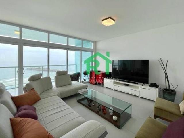 Apartamento Frente Mar, 4 Dormitórios 4 Suítes, 1 Vaga, Pitangueiras, Guarujá/SP