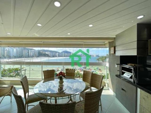 Apartamento Frente Mar, 4 Dormitórios 4 Suítes, 2 Vagas, Área de Lazer, Jardim Astúrias, Guarujá/S