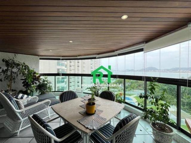 Apartamento Frente Mar, 4 Dormitórios 4 Suítes, 2 Vagas, Lazer, Enseada, Guarujá/SP