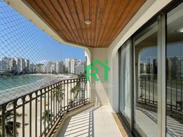 Apartamento Frente Mar, 4 Dormitórios sendo 3 Suítes, 2 Vagas, Área de Lazer, Astúrias, Guarujá/SP