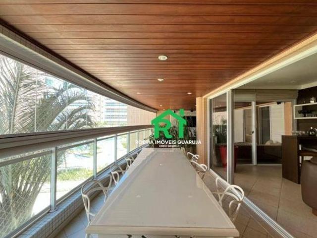 Apartamento Frente Mar, 5 Dormitórios 3 Suítes, 4 Vagas, Lazer, Enseada, Guarujá/SP