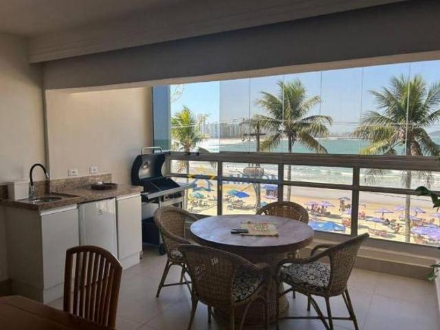 Apartamento Frente Total ao Mar no Guarujá/SP com 4 Suítes e 294m² – Estuda Permuta por Imóvel em At