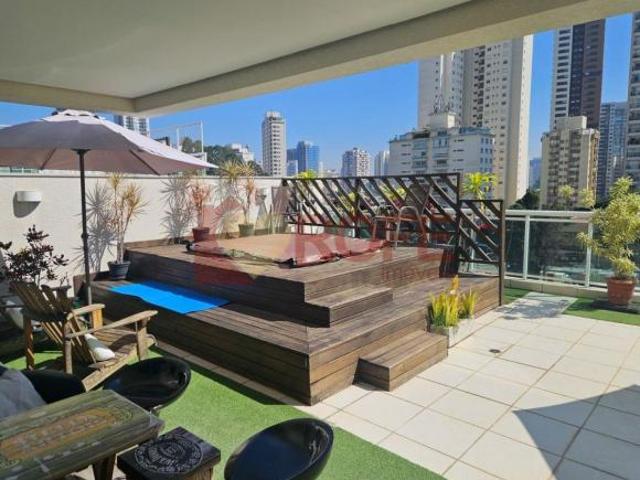 Apartamento Garden 120 m2 Campo Belo Área externa com Jacuzzi